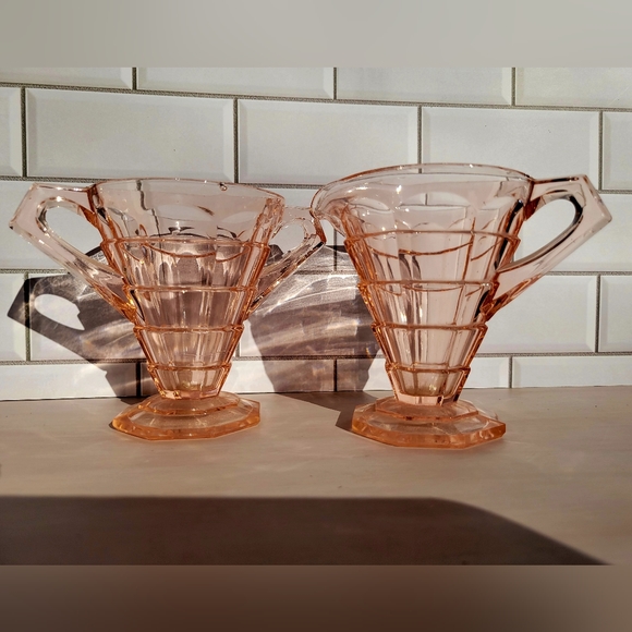 Indiana Glass | Dining | Vintage Pink Indiana Glass Tea Room Sugar ...